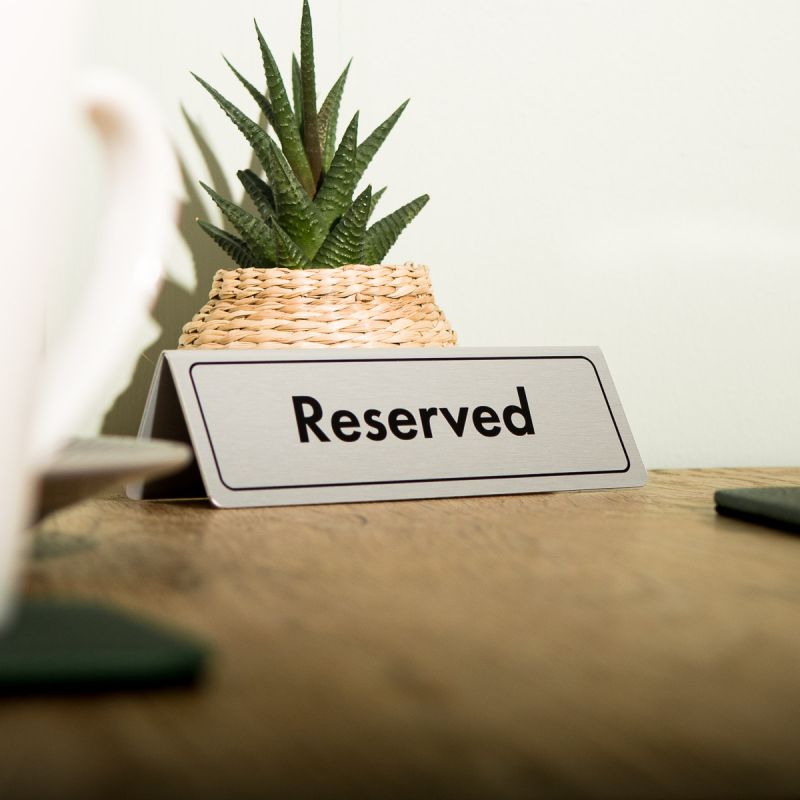 Metal Reserved Signs